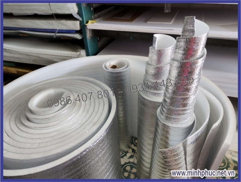 Mút Xốp PE FOAM Có 1 Mặt Bạc OPP Cách Nhiệt Mái Tôn giá sỉ tại TPHCM